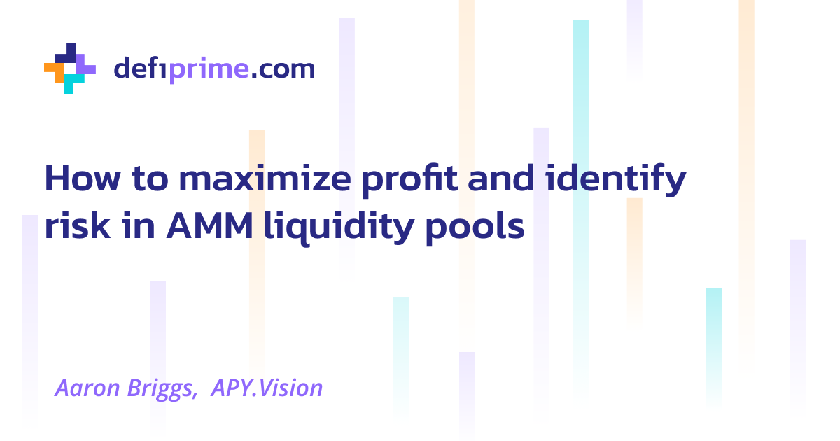 How to maximize profit and identify risk in AMM liquidity pools
